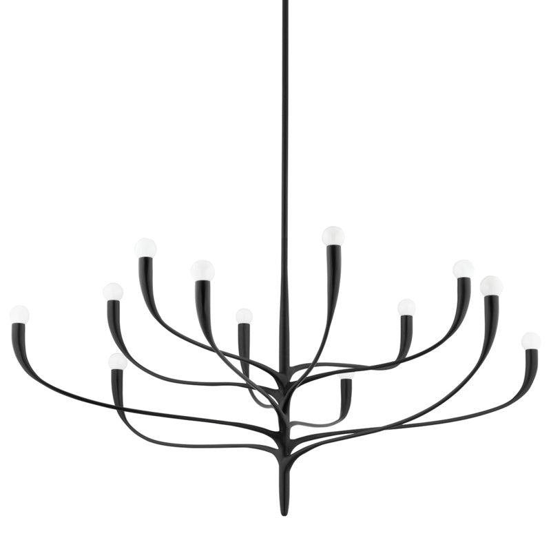 Hudson Valley - 9612-AI - 12 Light Chandelier - Labra - Aged Iron ...