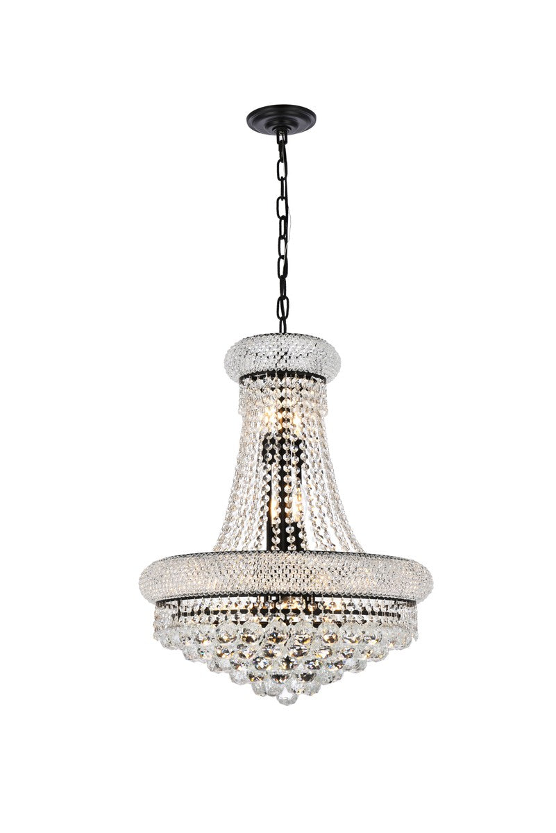 Elegant Lighting - V1800D20BK/RC - 14 Light Chandelier - Primo - Black ...